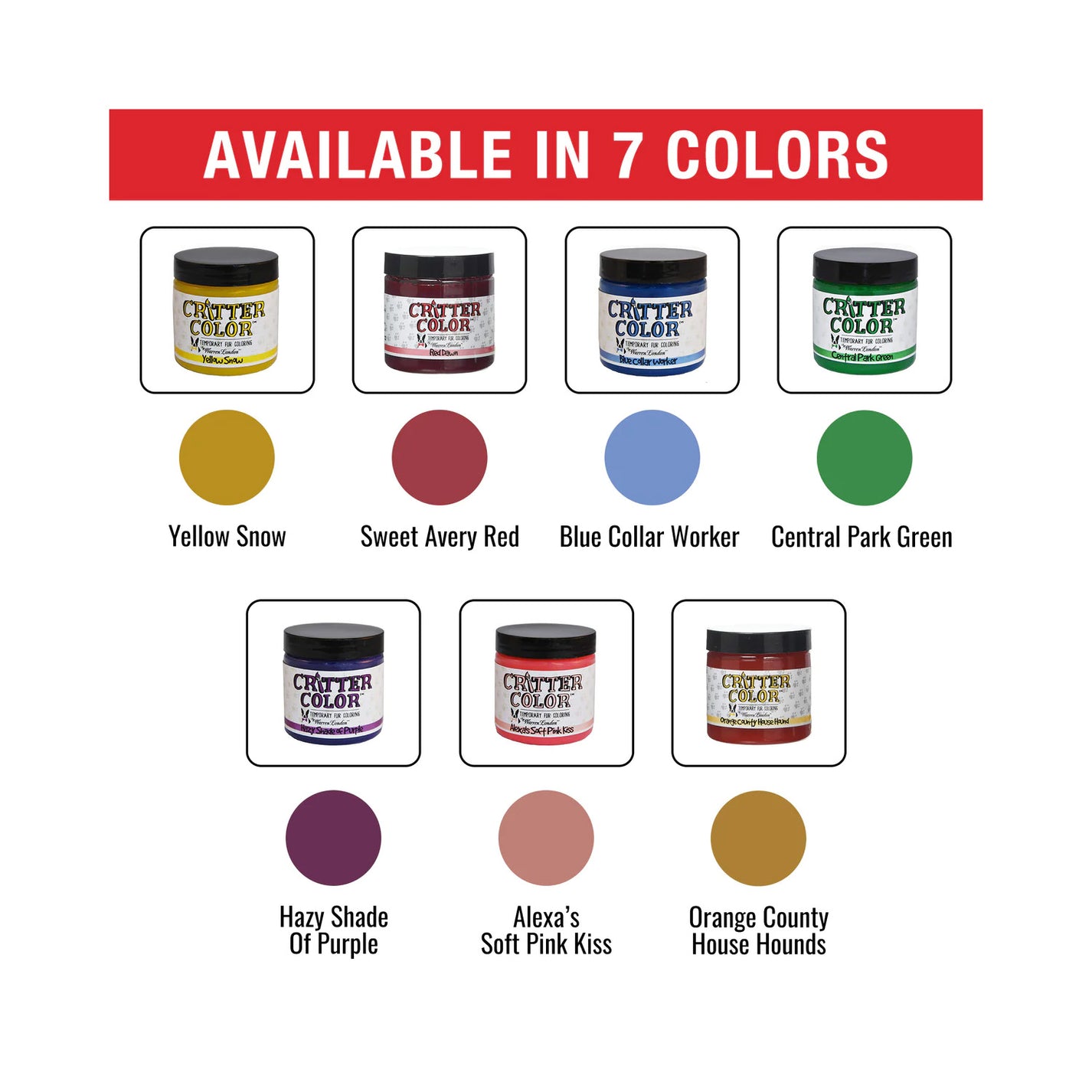 Critter Color - Temporary Fur Coloring – Hiking Dog Co.